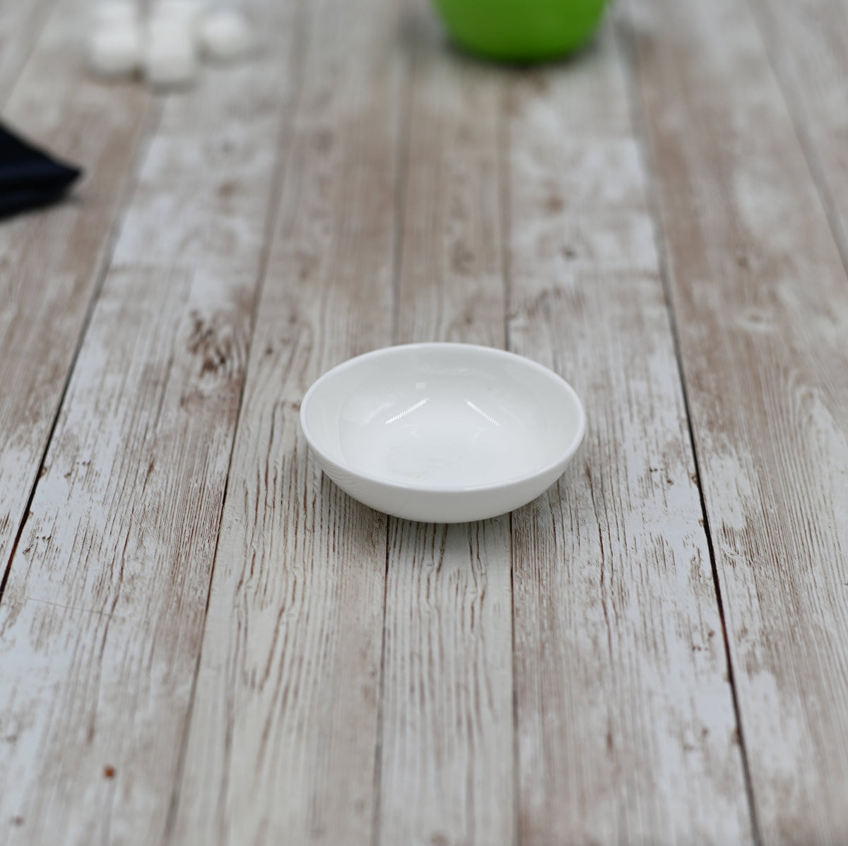 Set Of 24 Round Porcelain White Soy Dish 3" inch | 7.5 Cm – Vegan Fusion